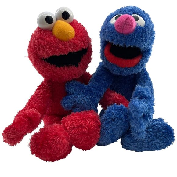 Sesame Street | Toys | Sesame Street Place Plush Red Elmo Blue Grover ...